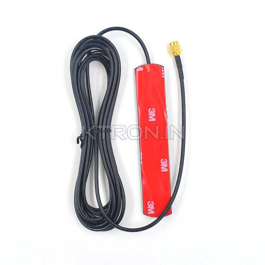 Buy Sticker GSM Antenna 3dbi - 3 Metre Wire - KTRON India