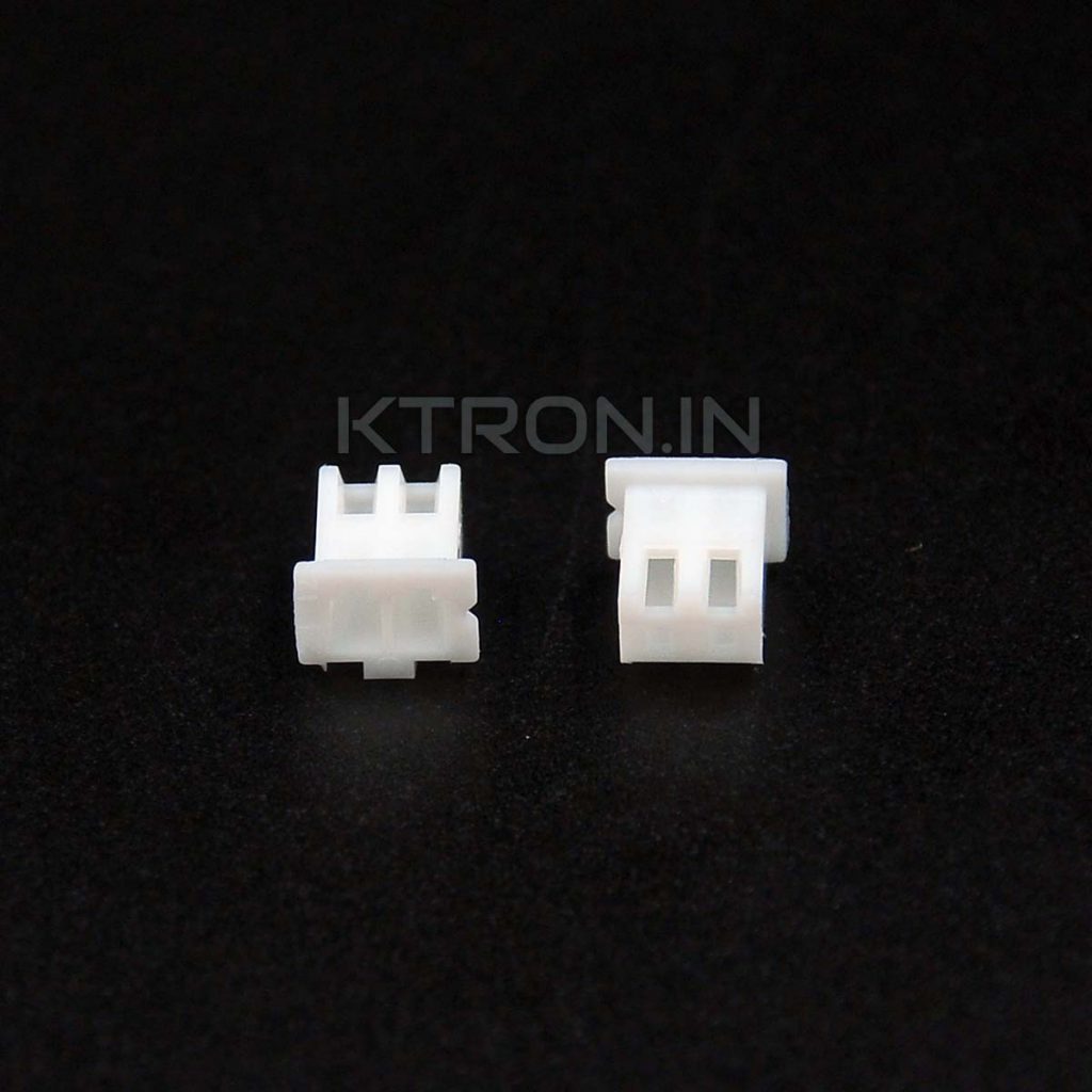Buy 2 Pin JXT XH Female Connector - 2.54mm Pitch - KTRON India