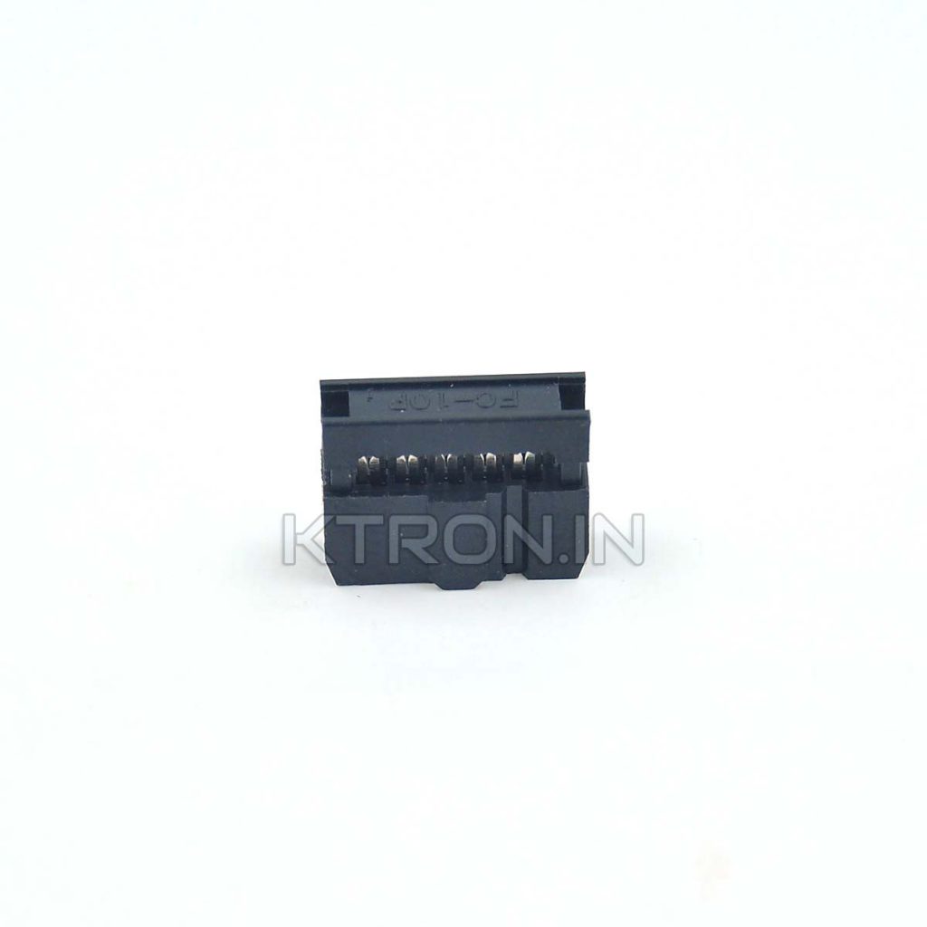 Buy 10 Pin FRC Female Connector - 5x2 Pin - 2.54 Mm Pitch - KTRON India
