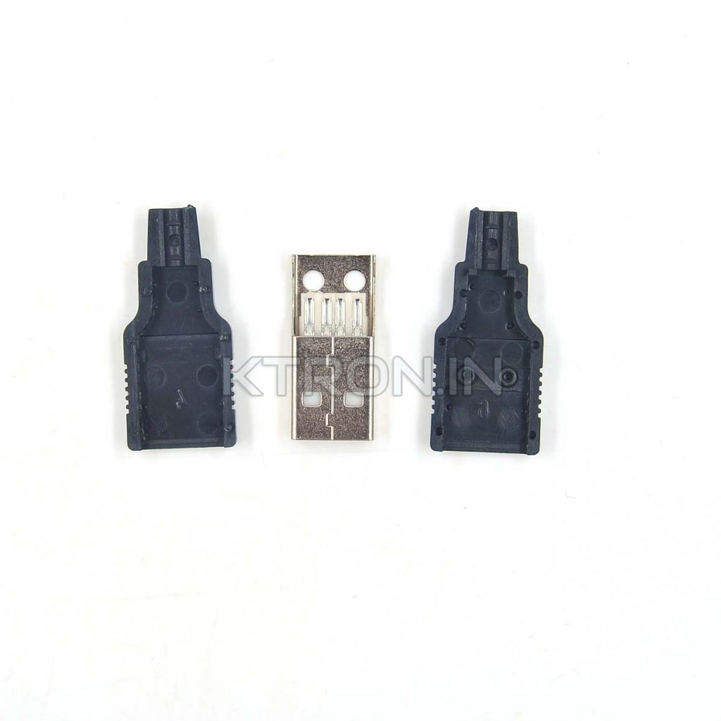 Buy USB Type A Male Plug Connector - USB 2.0 - KTRON India