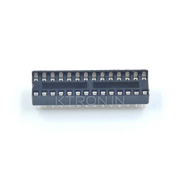 28 Pin IC Socket / Base - DIP - 2.54mm Pitch - KTRON India