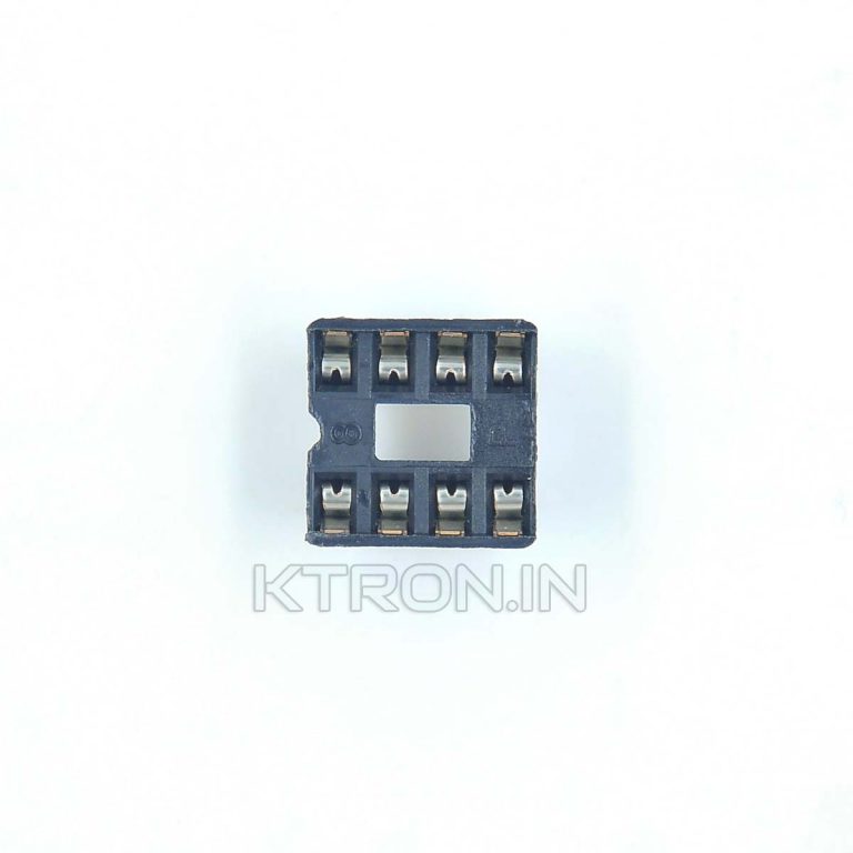 8 Pin IC Socket / Base - DIP - 2.54mm Pitch - KTRON India
