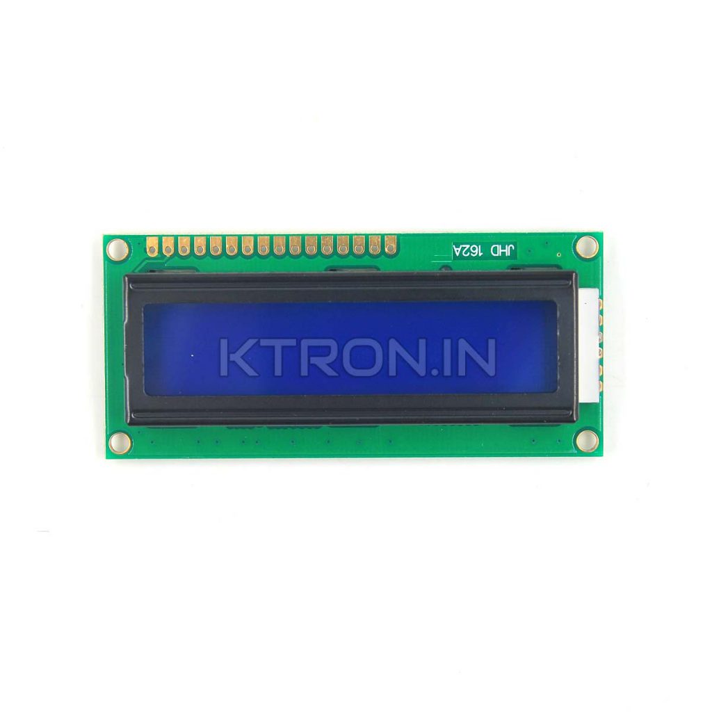 LCD 16x2 Blue White - Blue Backlight - White Text - KTRON India