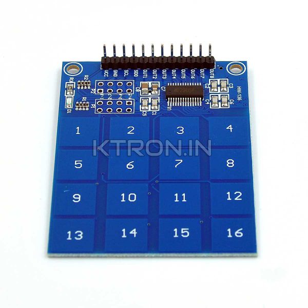 Buy TTP229 16 Channel Capacitive Touch Sensor Keypad Module - KTRON India
