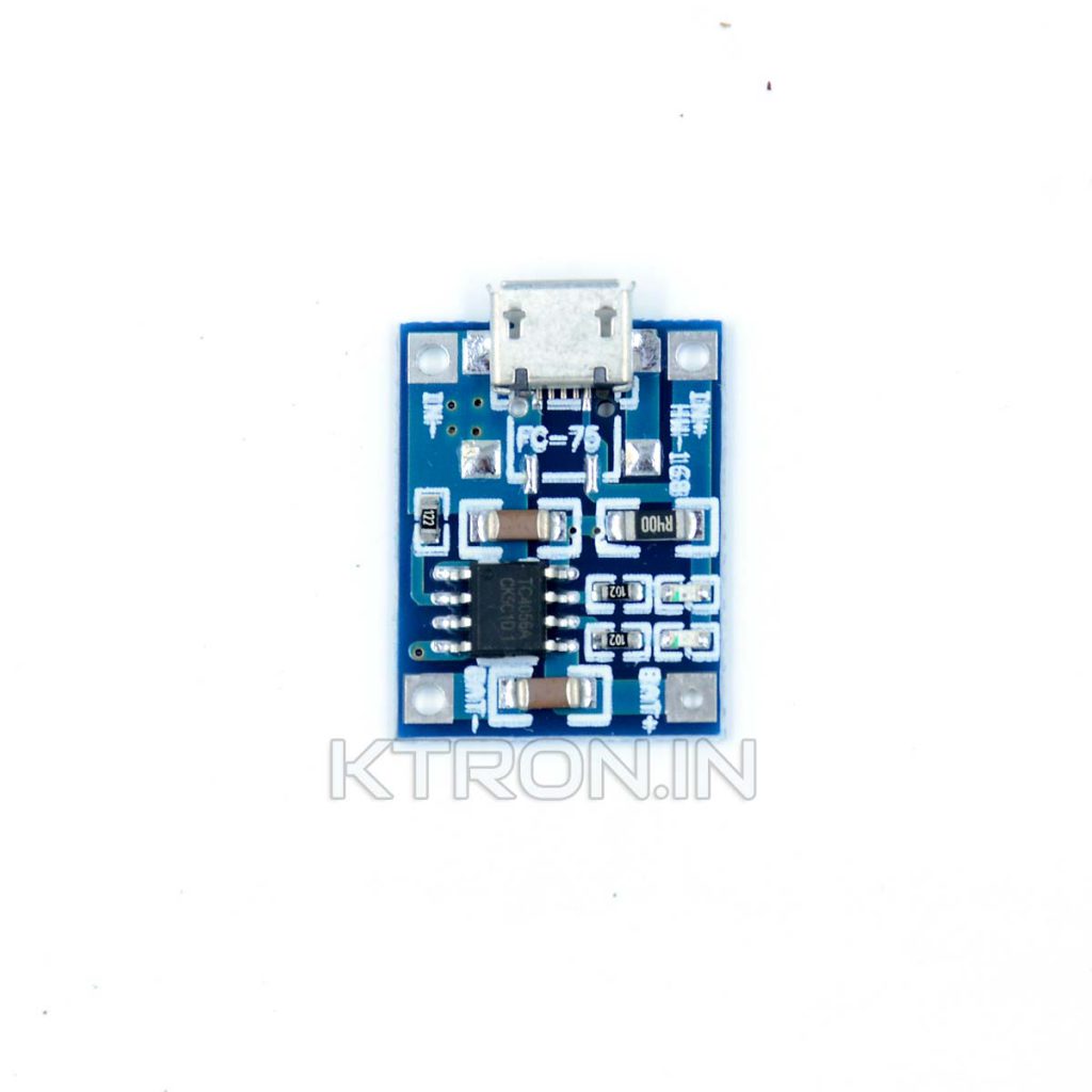 Buy TP4056 Battery Charging Module Without Protection - KTRON India