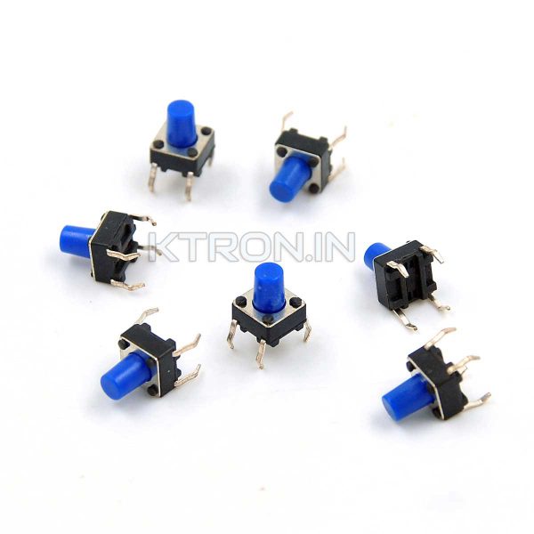 Buy Tactile Push Button Switch 6x6x8 Mm - 8 Mm Height - KTRON India