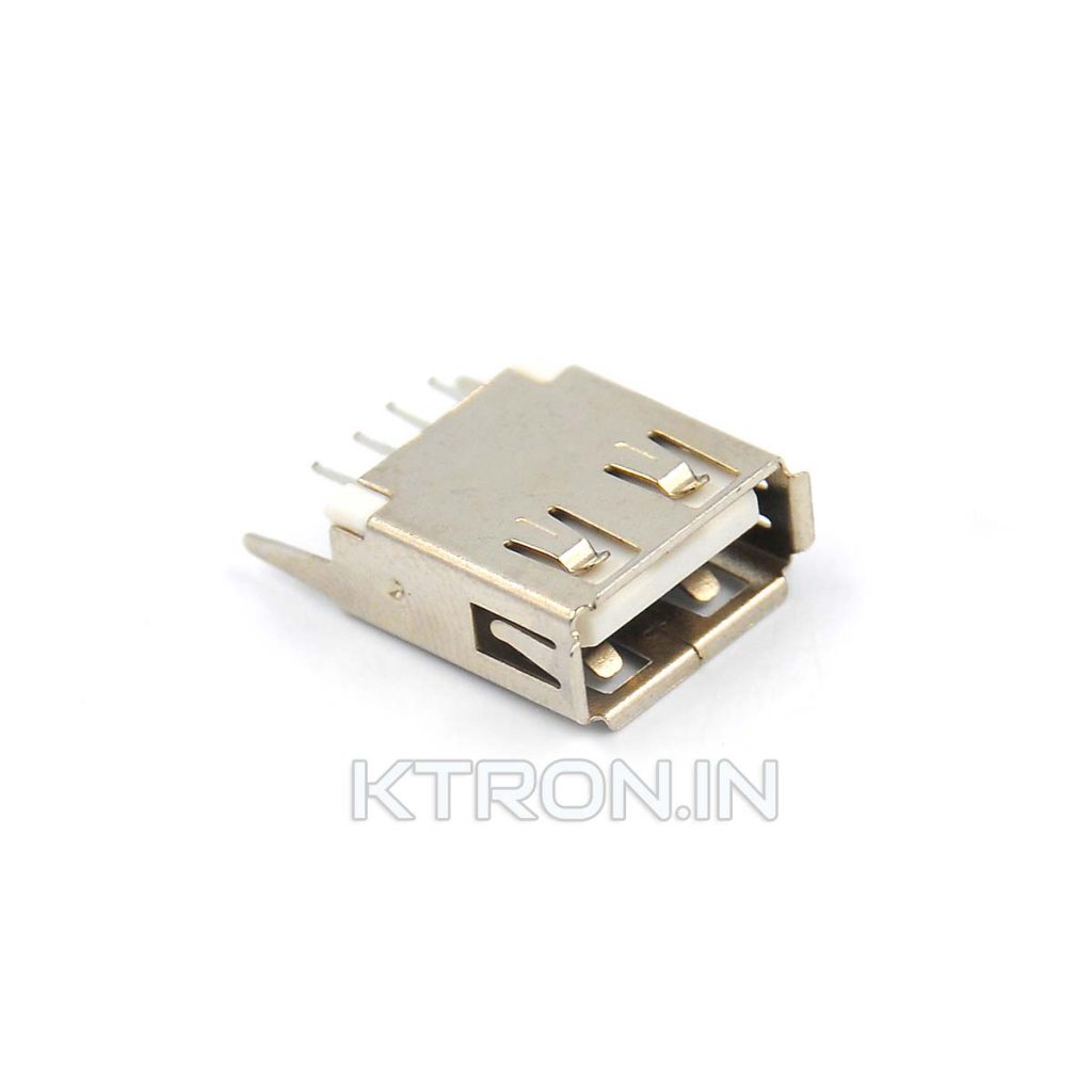 Buy Female Usb Socket - Usb 2.0 - Type A - Straight Pinout - KTRON India