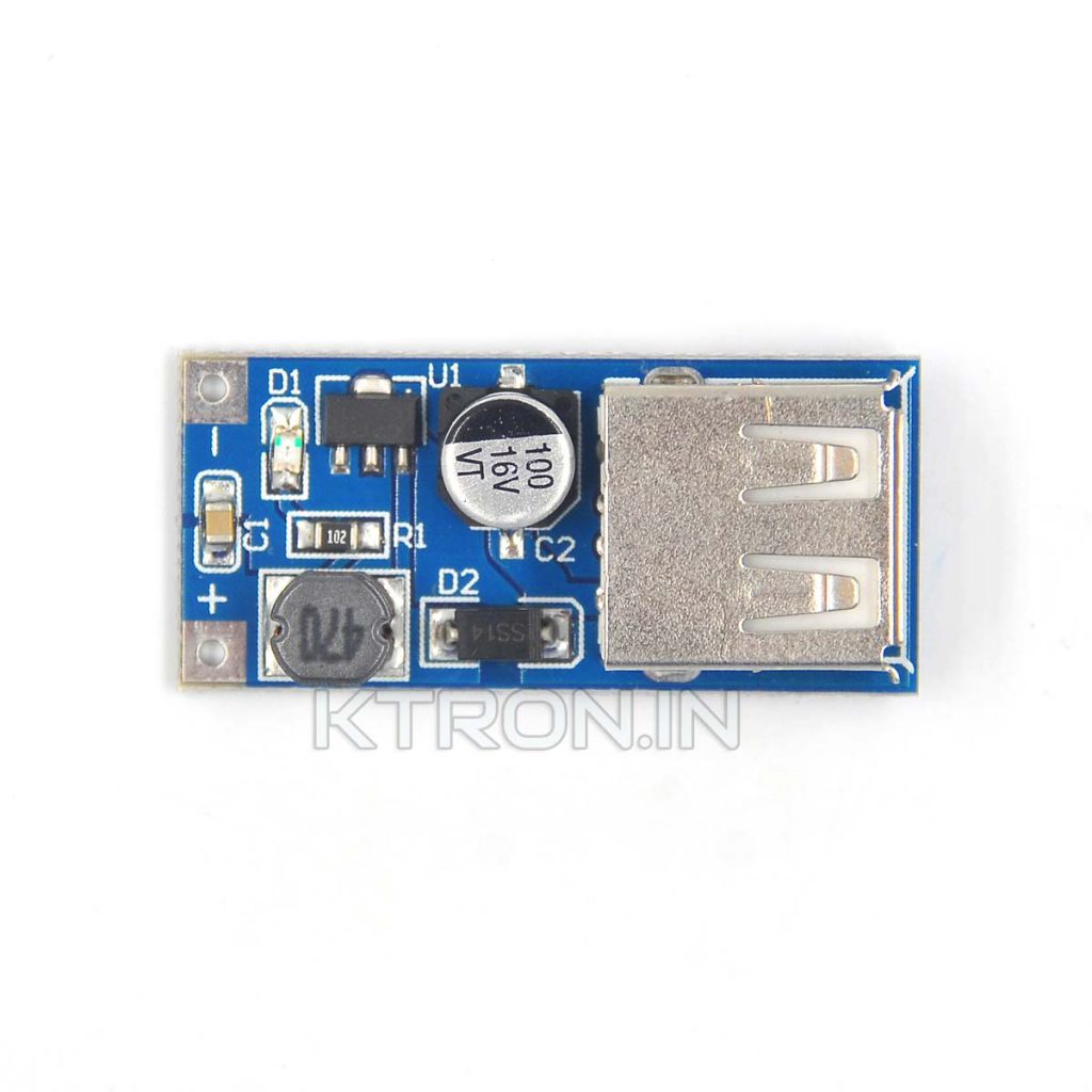 Buy 5V Fixed Output Boost Module - 0.9V To 5V USB Charger - KTRON India