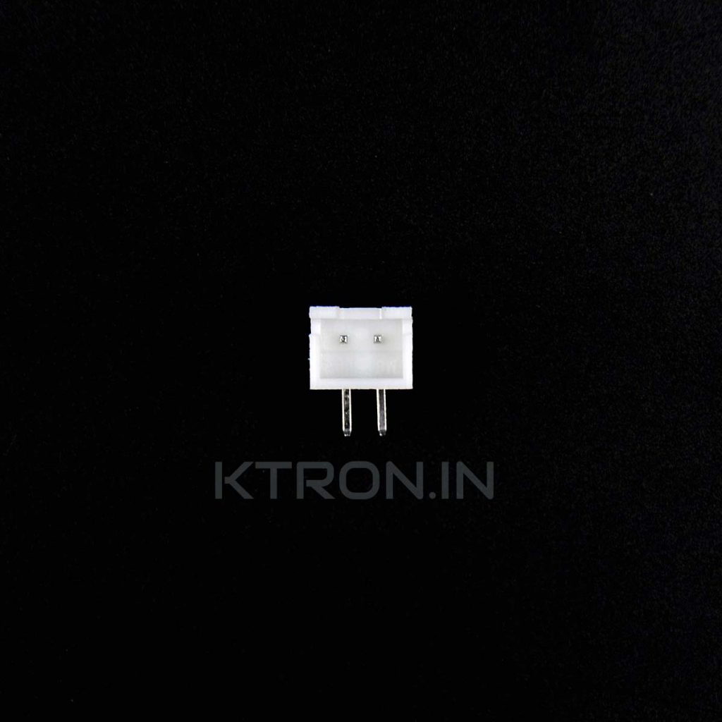 Buy 2 Pin JST Male Right Angle Connector - 2.54mm Pitch - KTRON India