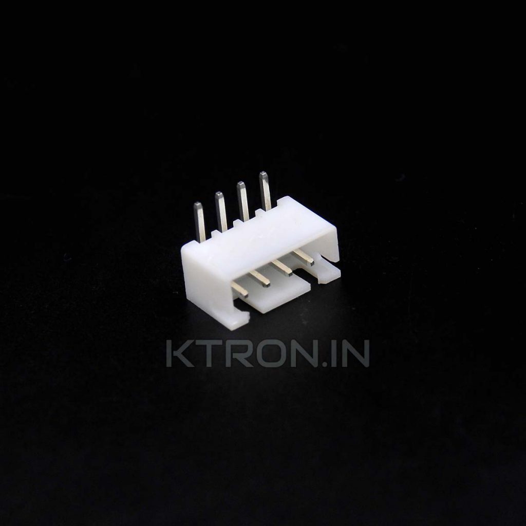 Buy 4 Pin JST Male Right Angle Connector - 2.54mm Pitch - KTRON India