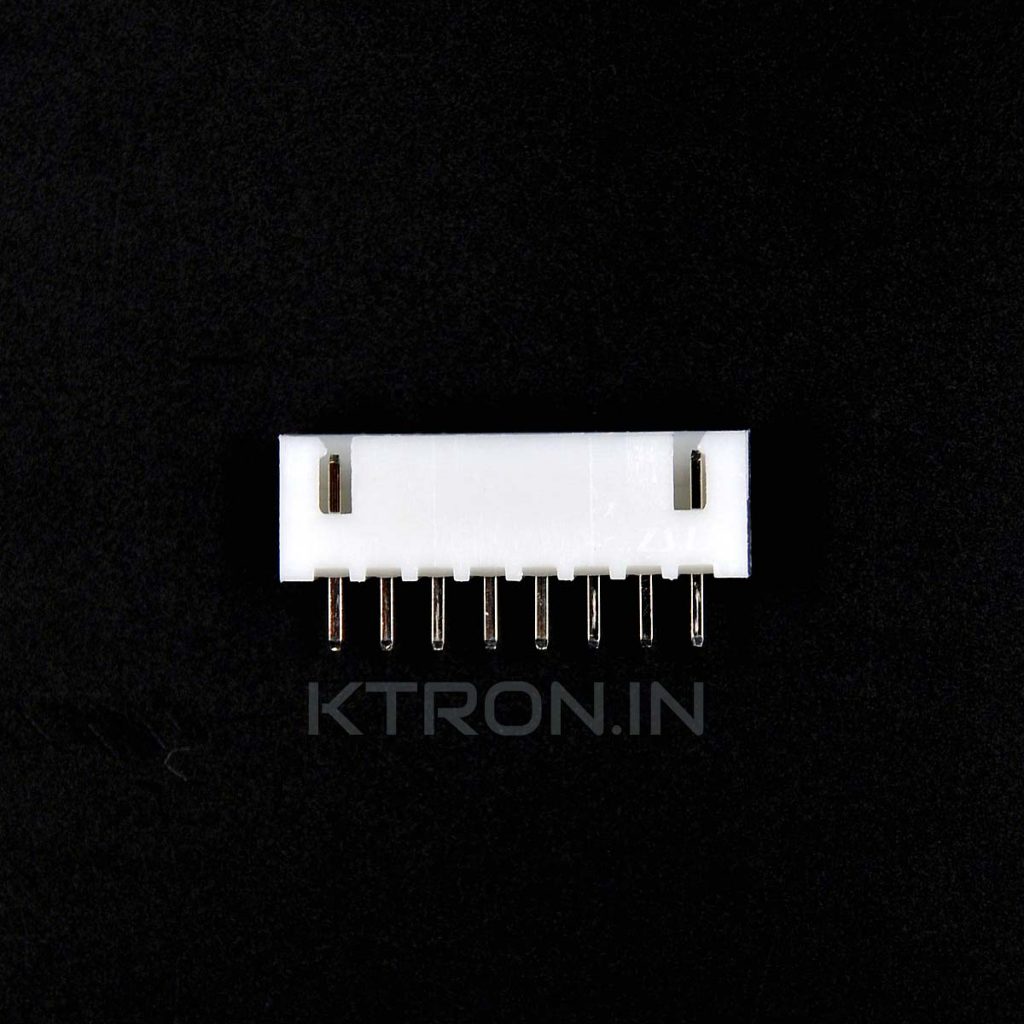 Buy 8 Pin JST XH Male Connector - 2.54mm Pitch - KTRON India