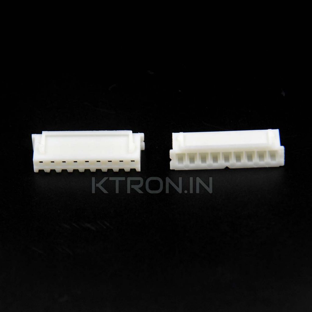 Buy 9 Pin JST XH Female Connector - 2.54mm Pitch - KTRON India
