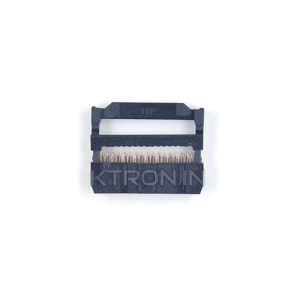Buy 16 Pin FRC Female Connector - 8x2 Pin - 2.54 Mm Pitch - KTRON India