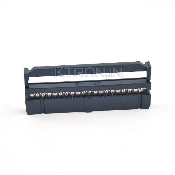 Buy 40 Pin FRC Female Connector - 20x2 Pin - 2.54 Mm Pitch - KTRON India