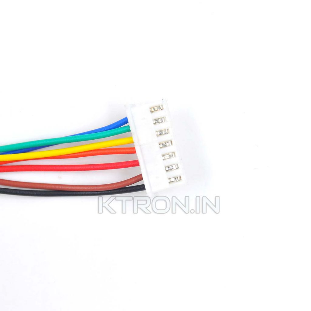 Buy 7 Pin JST XH Female Cable - Single Side Female - 11 Inch - KTRON India