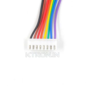 Buy 8 Pin JST XH Female Cable - Single Side Female - 11 Inch - KTRON India