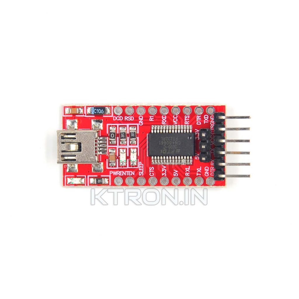 Buy FT232RL USB To UART TTL Module - 5V - 3.3V - KTRON India