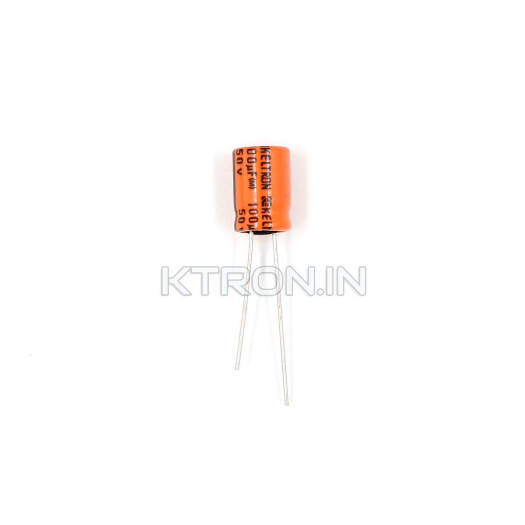 Buy 50V 100uF Electrolytic Capacitor - 8 X 12.5 Mm - Keltron - KTRON India