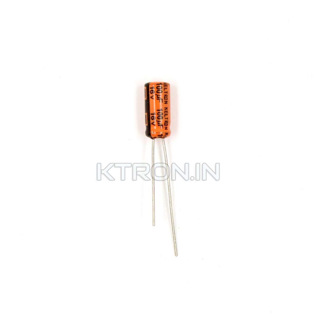 Buy 16V 100uF Electrolytic Capacitor - 5 X 11 Mm - KTRON India