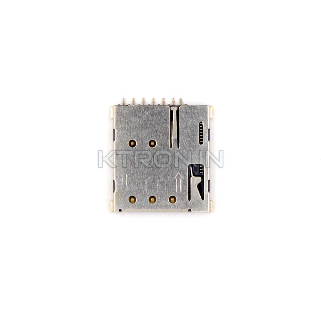 Buy Nano SIM Card Holder 6+1pin - Spring Loaded Push Type - KTRON India