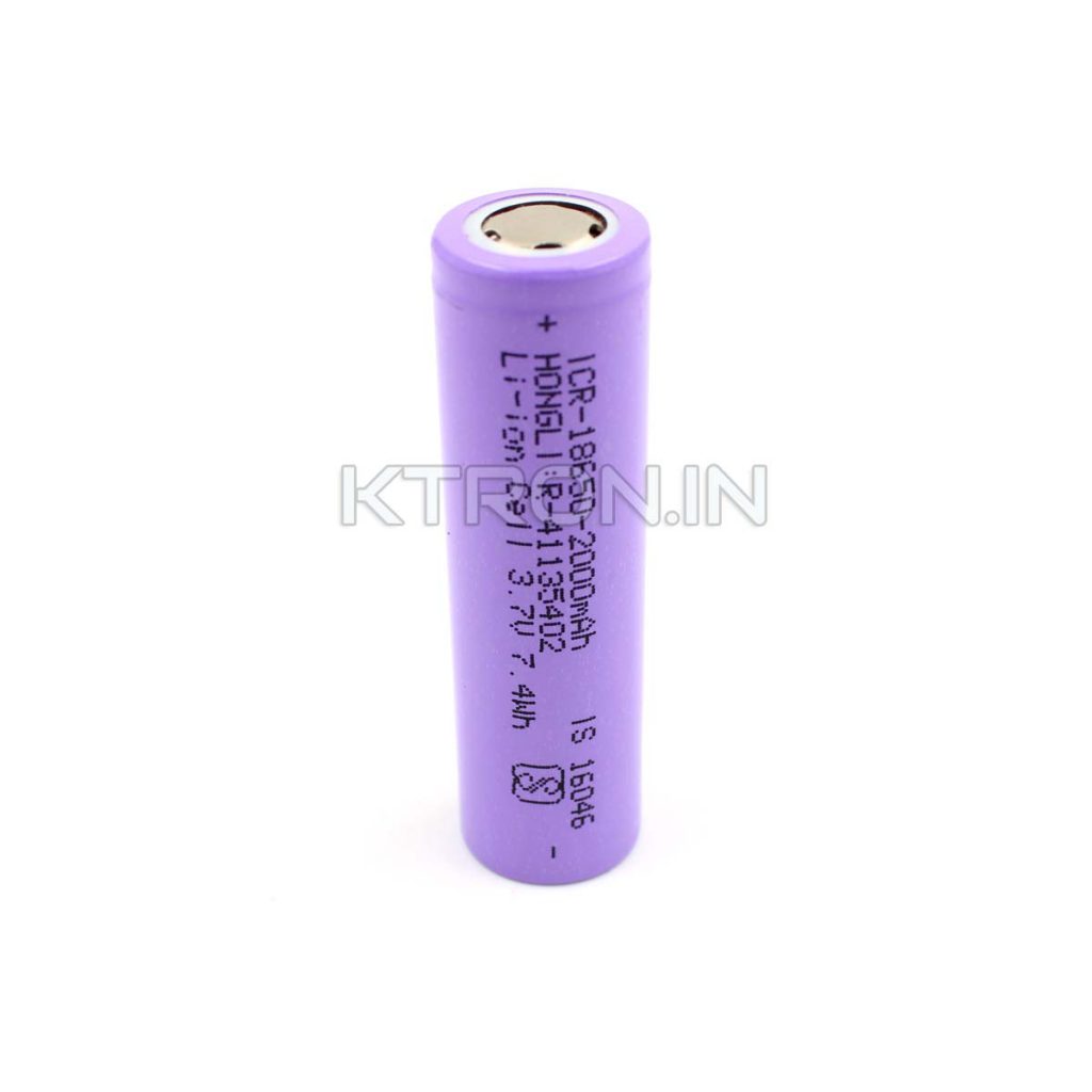 Buy 18650 2000mAh Lithium Ion Battery Hongli - With 1C Rating - 500 ...
