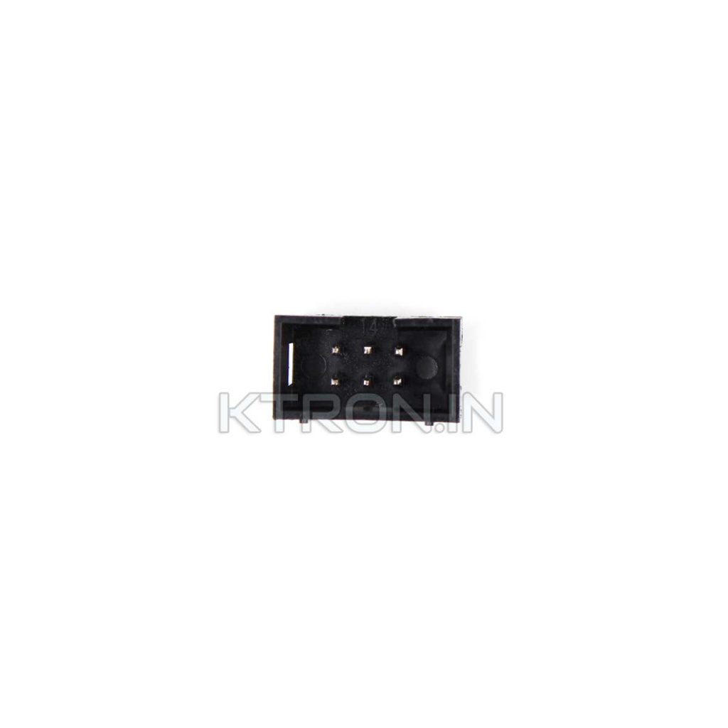 Buy 6 Pin Box Header Straight Male - 3 X 2 Pin - KTRON India