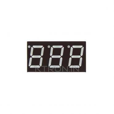 Buy 3 Digit 7 Segment Display - 0.56 Inch - Red - Common Anode - KTRON ...