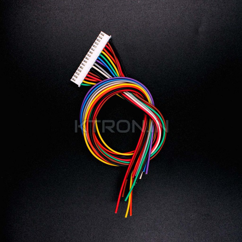 Buy 16 Pin JST XH Female Cable - Single Side - 11 Inch - KTRON India