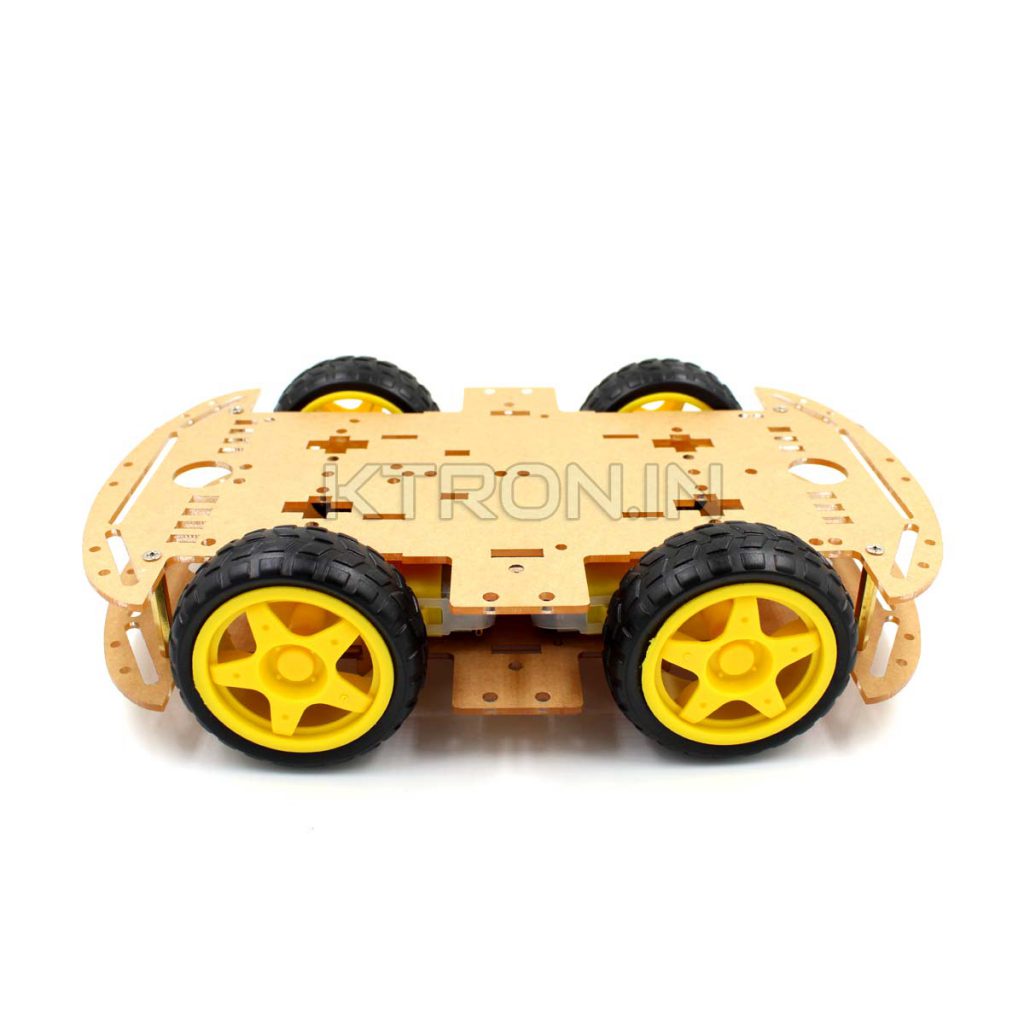 Buy 4WD Cardboard Robot Kit - Unassembled - KTRON India