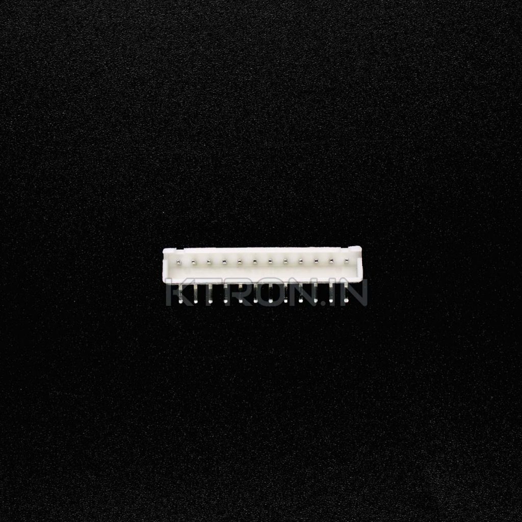 Buy 12 Pin JST Male Right Angle Connector - 2.54mm Pitch - KTRON India