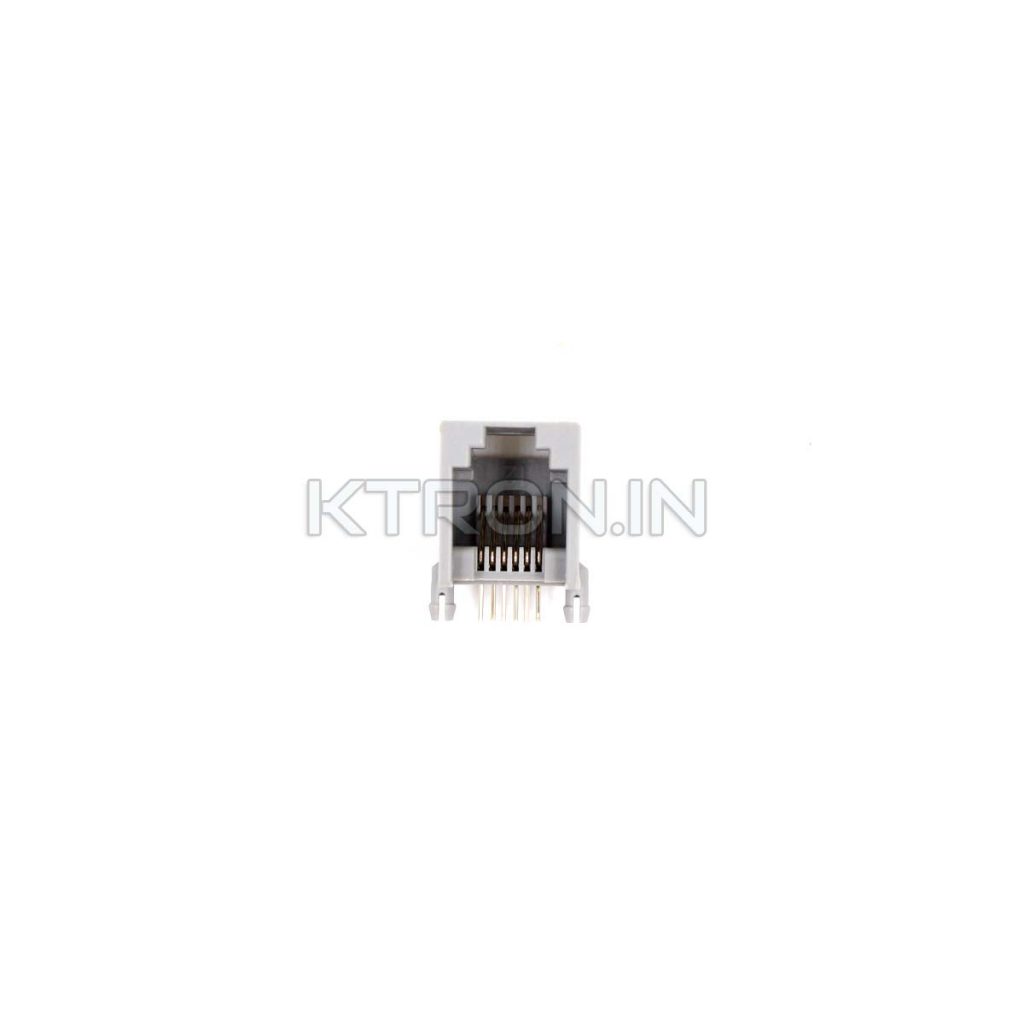 Buy RJ11 RJ12 6P6C Right Angle Telephone Socket For Landline - Gray ...
