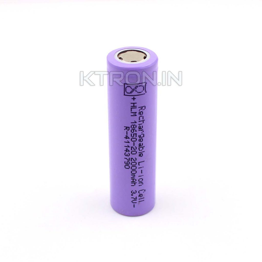 Buy 18650 Lithium Ion Battery HLM 2000maH 500 Cycle 0.2C - KTRON India