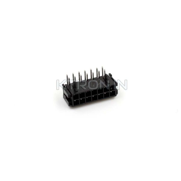 Buy 14 Pin Micro Fit 3.0 Right Angle Connector - 7x2pin - 3mm Pitch ...