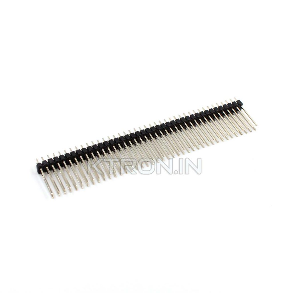 Buy Header Pins 40x2 - 2.54mm Pitch - Brass 20mm Height - KTRON India