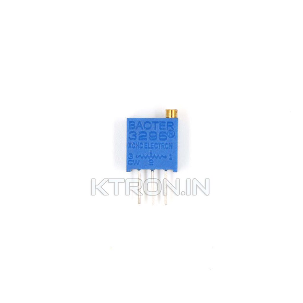 Buy 100K Ohms 3296 Multiturn Trimpot Potentiometer - KTRON India