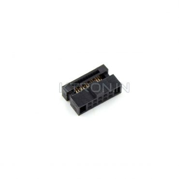 Buy 10 Pin FRC Female Connector - 5x2 Pin - 1.27 Mm Pitch - KTRON India