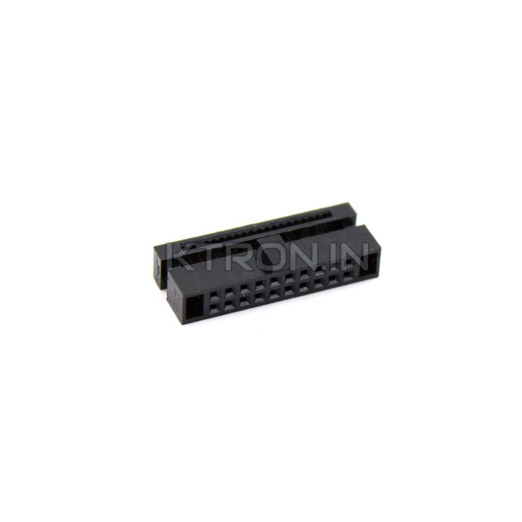 Buy 20 Pin FRC Female Connector-10x2 Pin - 1.27 Mm Pitch - KTRON India