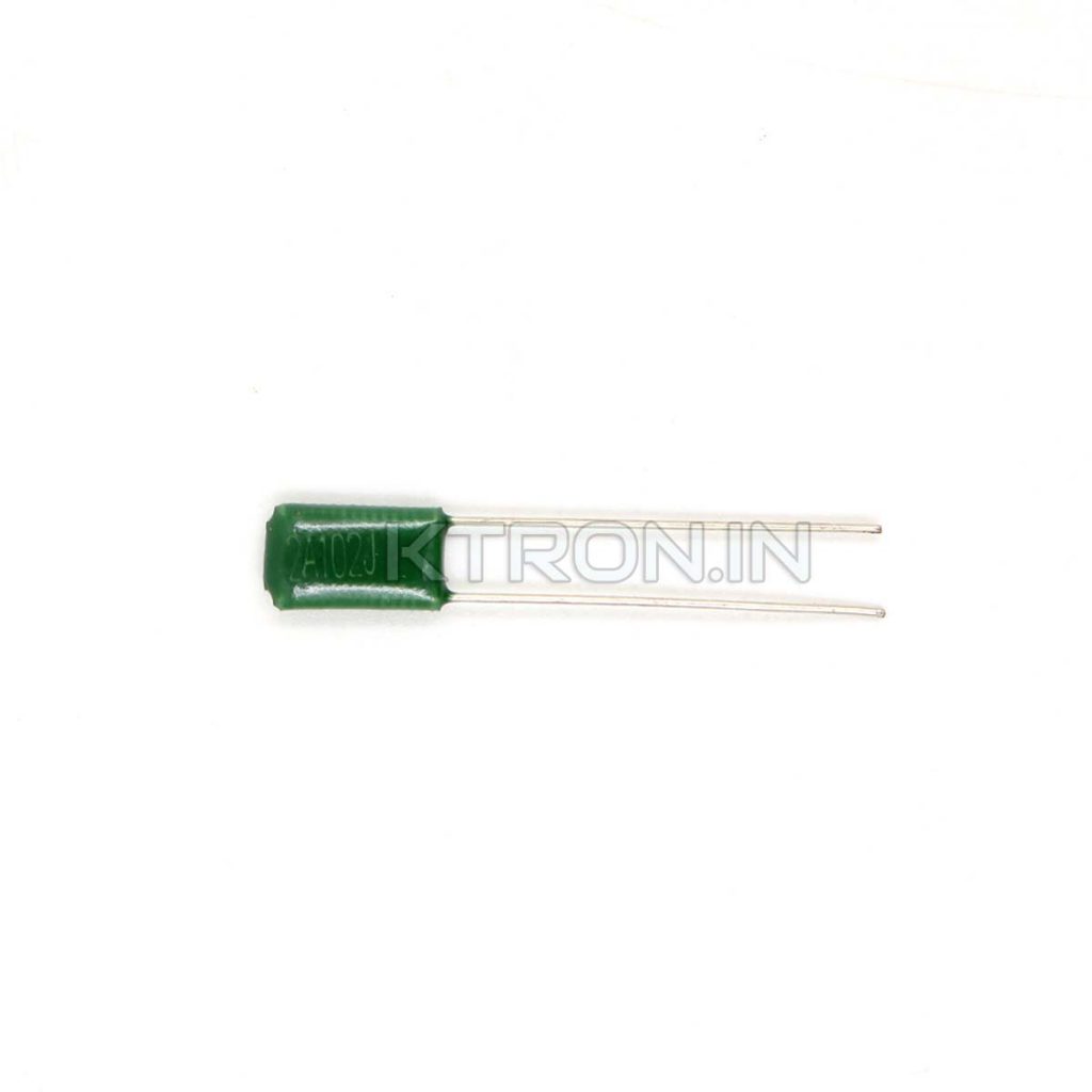 Buy 1nf 100v Polyester Film Capacitor - 2A102J - KTRON India