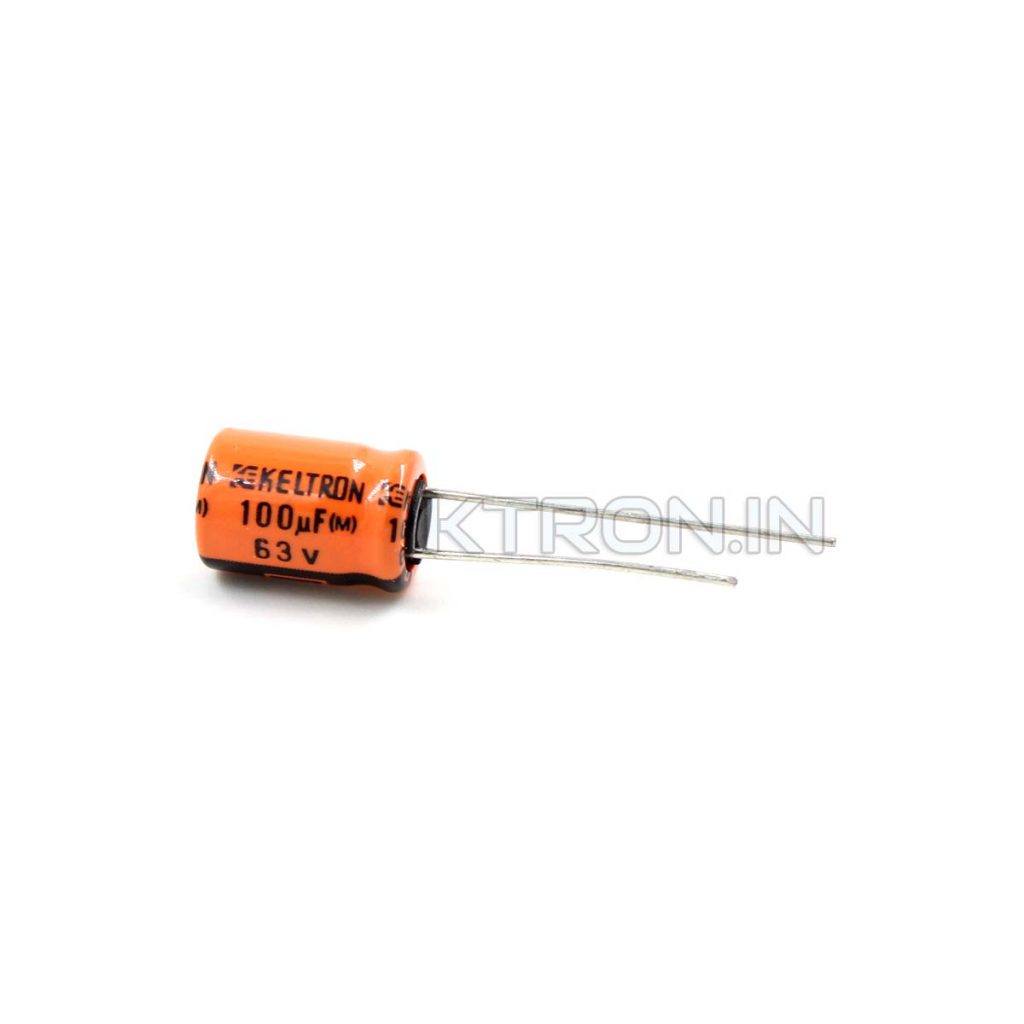 Buy 63V 100uF Electrolytic Capacitor - 8 X 12.5 Mm - Keltron - KTRON India