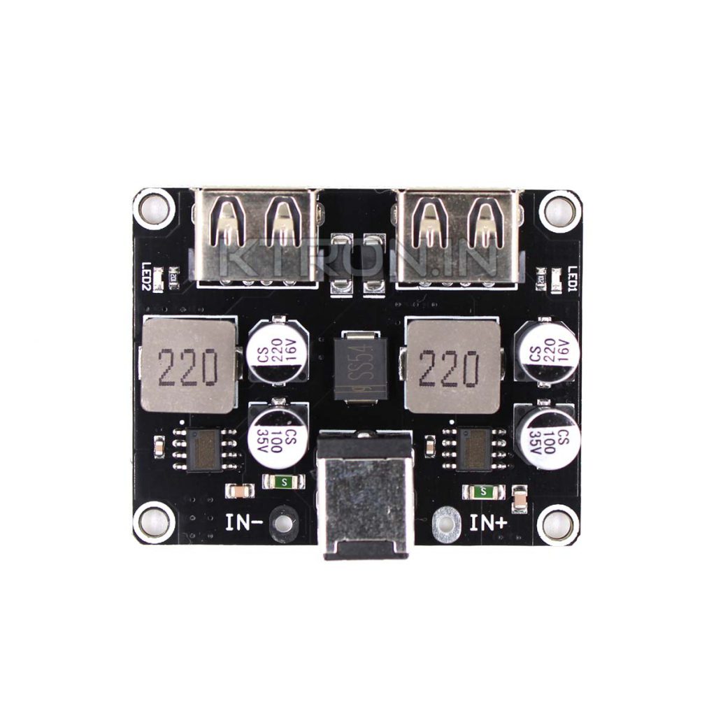 Buy 2 Channel USB Dc Dc Buck Converter Fast Charger Module QC3.0 QC2.0 ...