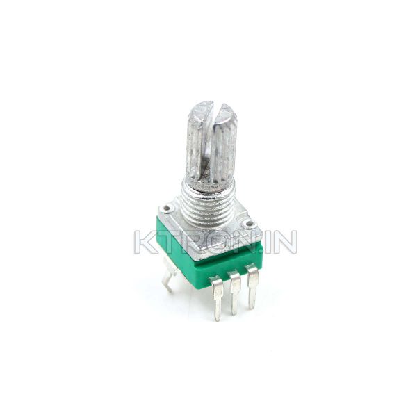 Buy 100K Ohms Rotary Potentiometer 12mm - Knob Height 15mm - KTRON India