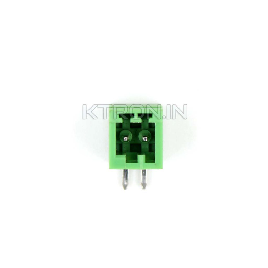 Buy XY2500RT 2 Pin Male Pluggable Terminal RA - 2.54mm Pitch - KTRON India