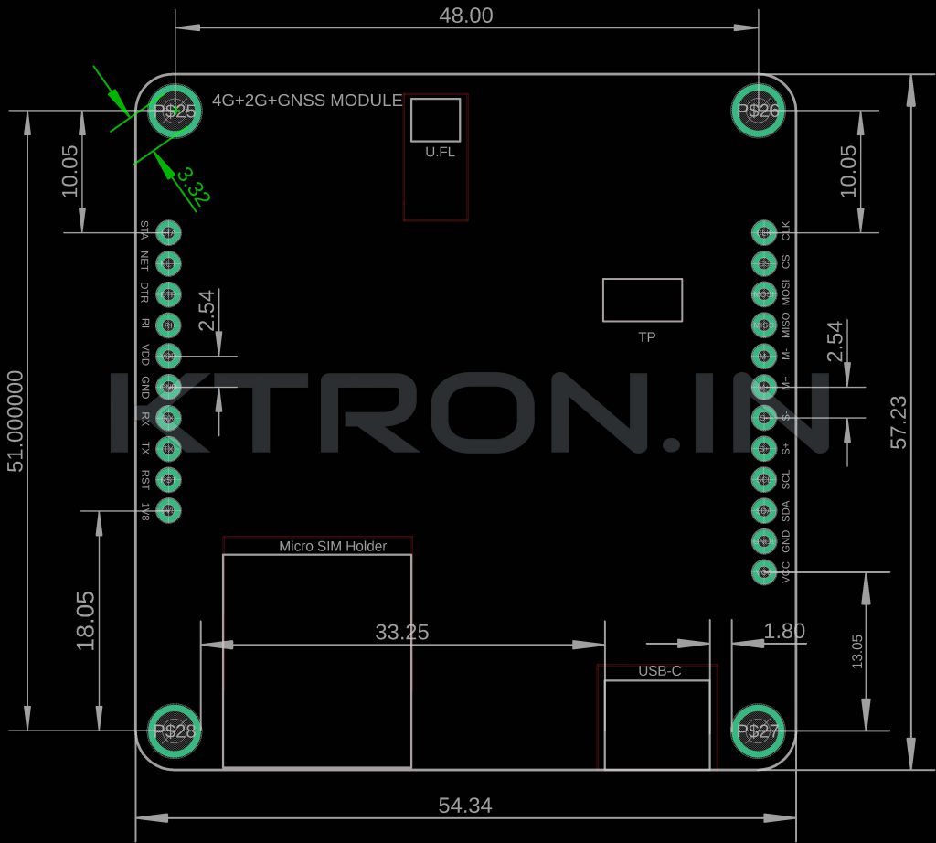 Buy SIM A7672G 4G + 2G LTE Development Board - Global Support - Without ...